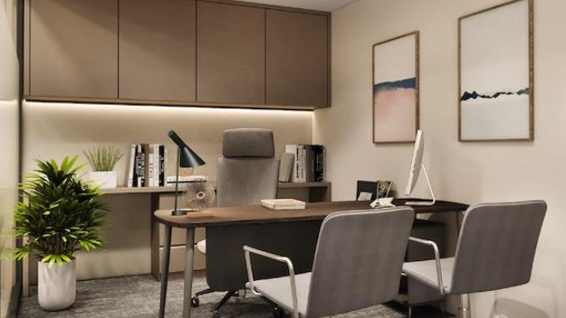 GoOffice 8192 - Karma Workspaces - 3 Seater Manager Cabin | Meeting ...